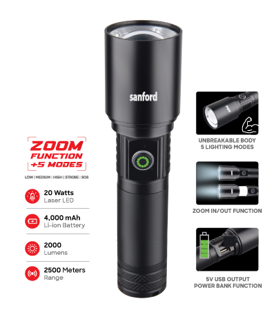 Sanford - Luminous Collections - Emergency lantern and searchlight combo.